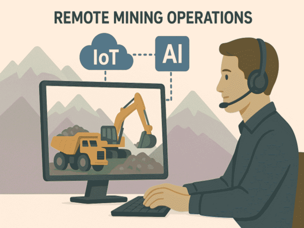 Use of IoT & AI in Remote Operation and Automation in the Mining Industry